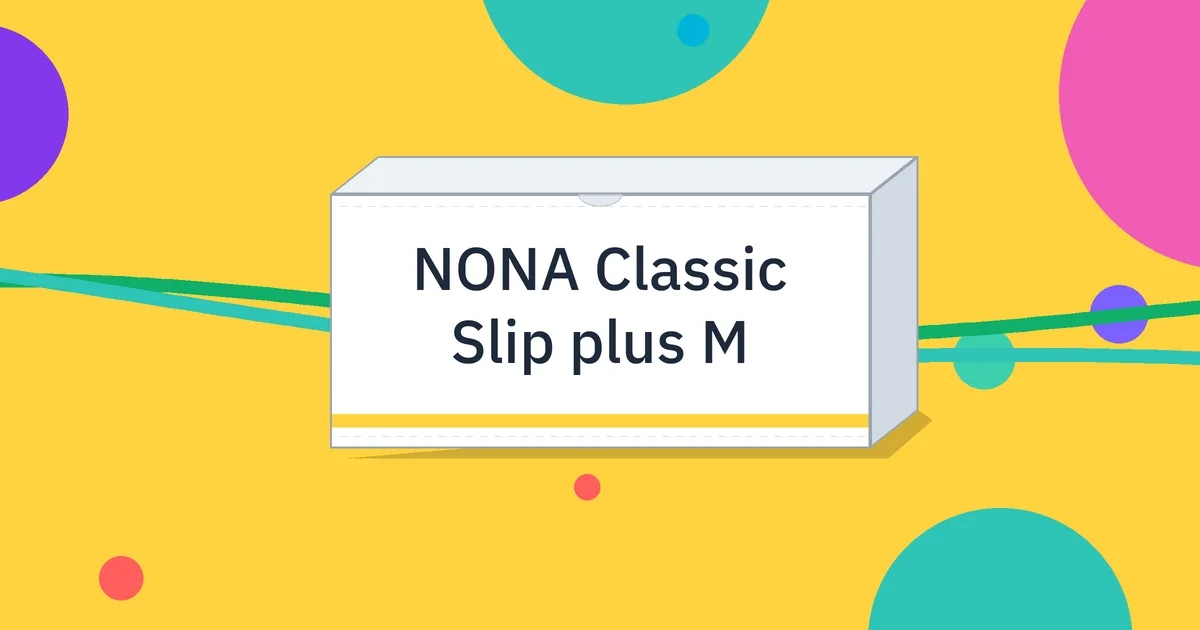 Symbolbild: Packung mit der Aufschrift NONA Classic Slip plus M (PZN 12538182) – Verfügbarkeit und Bezug in Apotheken in Frankfurt am Main