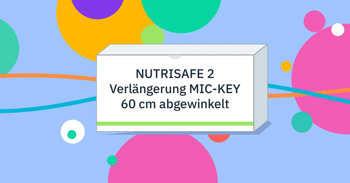 Symbolbild: Packung mit der Aufschrift NUTRISAFE 2 Verlängerung MIC-KEY 60 cm abgewinkelt (PZN 09918219) – Verfügbarkeit und Bezug in Apotheken in Frankfurt am Main