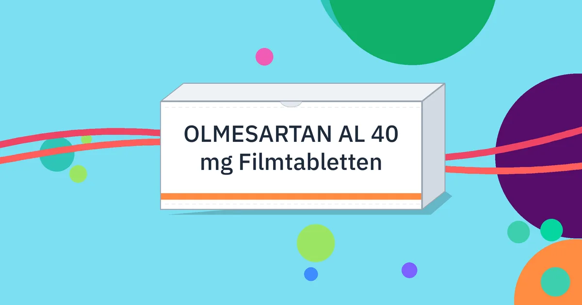 Symbolbild: Packung mit der Aufschrift OLMESARTAN AL 40 mg Filmtabletten (PZN 12572061) – Verfügbarkeit und Bezug in Apotheken in Frankfurt am Main