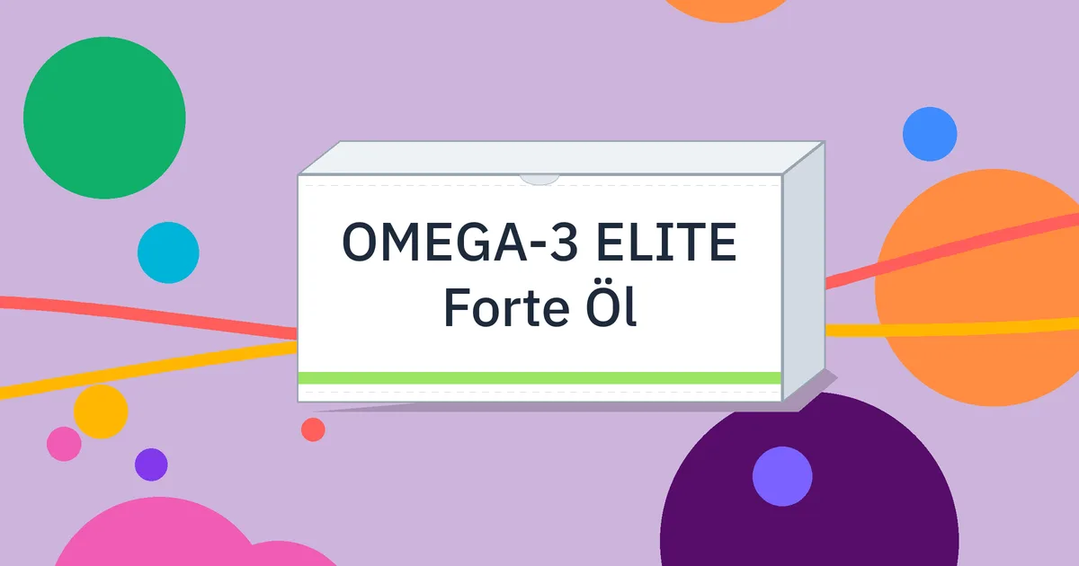 Symbolbild: Packung mit der Aufschrift OMEGA-3 ELITE Forte Öl (PZN 20520836) – Verfügbarkeit und Bezug in Apotheken in Frankfurt am Main