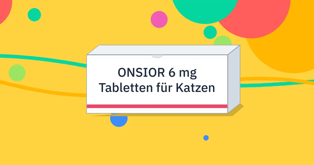 Symbolbild: Packung mit der Aufschrift ONSIOR 6 mg Tabletten für Katzen (PZN 05500150) – Verfügbarkeit und Bezug in Apotheken in Frankfurt am Main