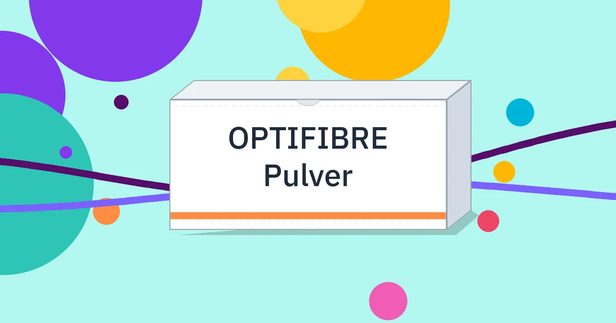 Symbolbild: Packung mit der Aufschrift OPTIFIBRE Pulver (PZN 10832670) – Verfügbarkeit und Bezug in Apotheken in Frankfurt am Main