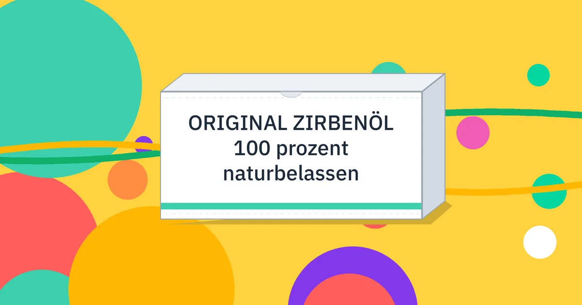 Symbolbild: Packung mit der Aufschrift ORIGINAL ZIRBENÖL 100 prozent naturbelassen (PZN 14058925) – Verfügbarkeit und Bezug in Apotheken in Frankfurt am Main