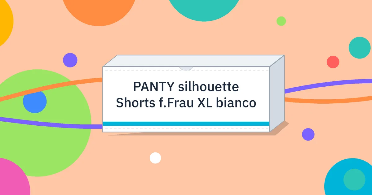 Symbolbild: Packung mit der Aufschrift PANTY silhouette Shorts f.Frau XL bianco (PZN 16191893) – Verfügbarkeit und Bezug in Apotheken in Frankfurt am Main