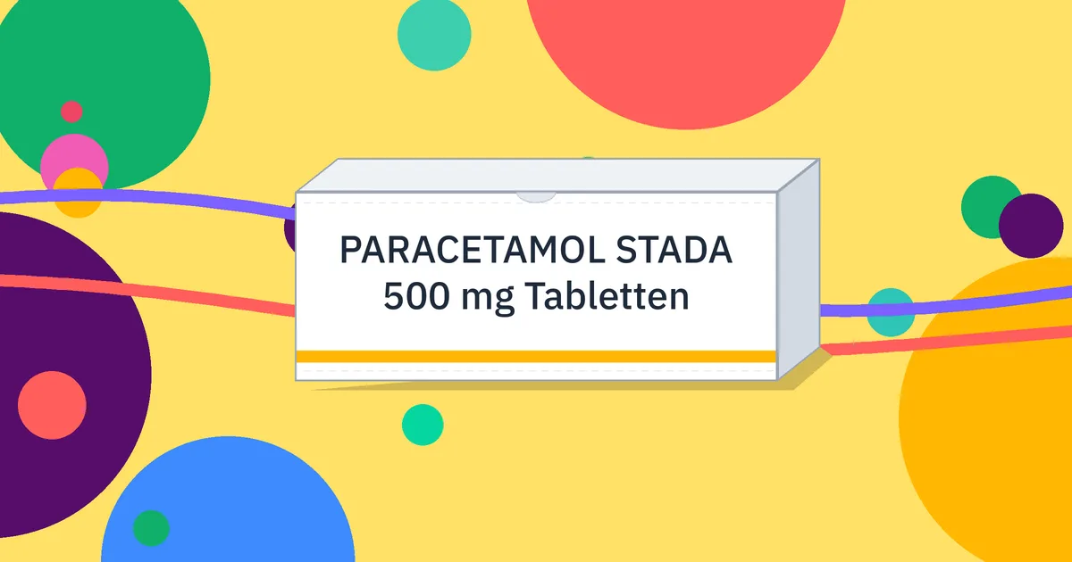 Symbolbild: Packung mit der Aufschrift PARACETAMOL STADA 500 mg Tabletten (PZN 00423568) – Verfügbarkeit und Bezug in Apotheken in Frankfurt am Main