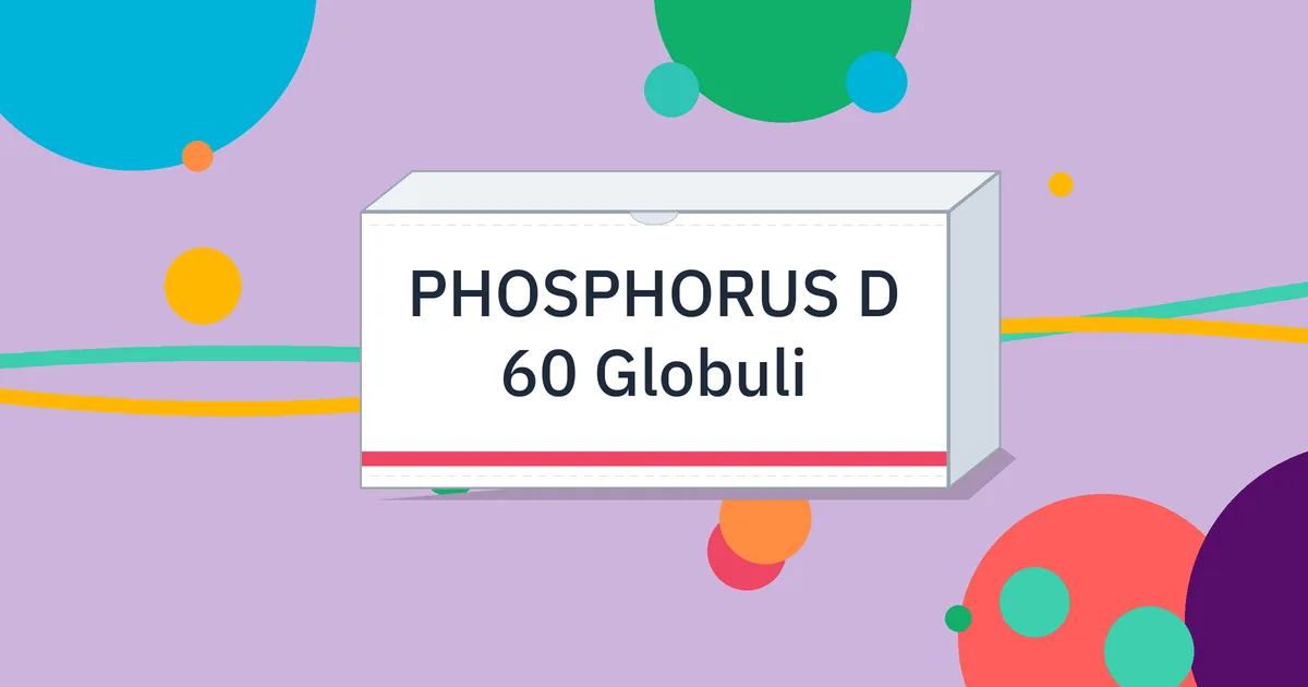 Symbolbild: Packung mit der Aufschrift PHOSPHORUS D 60 Globuli (PZN 04231529) – Verfügbarkeit und Bezug in Apotheken in Frankfurt am Main