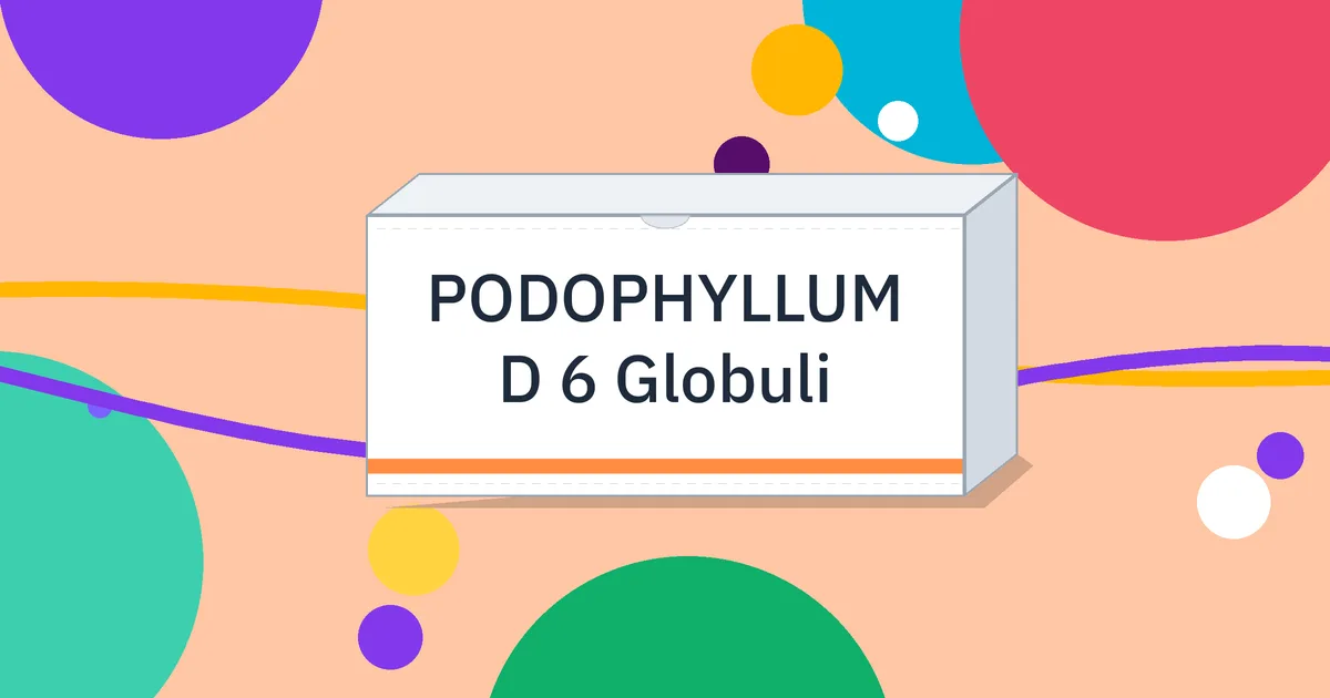 Symbolbild: Packung mit der Aufschrift PODOPHYLLUM D 6 Globuli (PZN 02929579) – Verfügbarkeit und Bezug in Apotheken in Frankfurt am Main