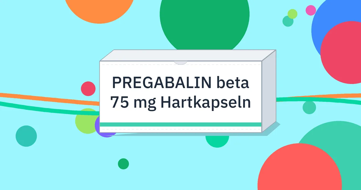 Symbolbild: Packung mit der Aufschrift PREGABALIN beta 75 mg Hartkapseln (PZN 10810527) – Verfügbarkeit und Bezug in Apotheken in Frankfurt am Main