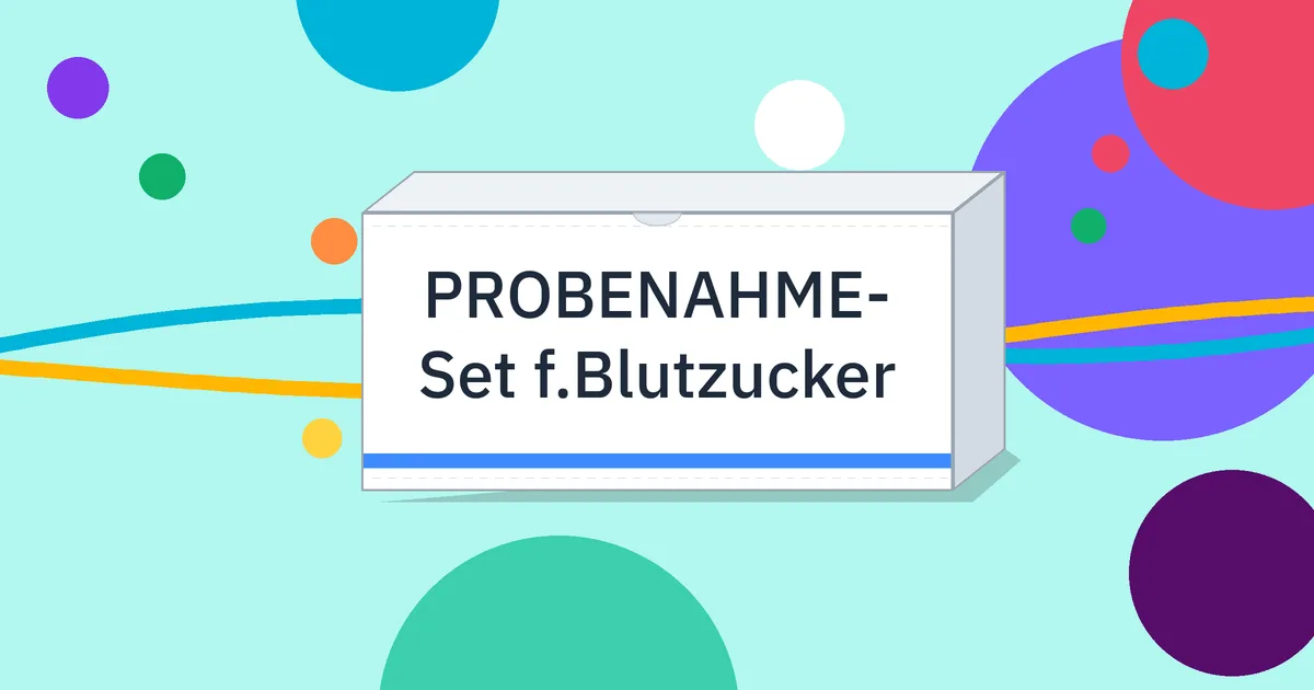 Symbolbild: Packung mit der Aufschrift PROBENAHME-Set f.Blutzucker (PZN 18725123) – Verfügbarkeit und Bezug in Apotheken in Frankfurt am Main