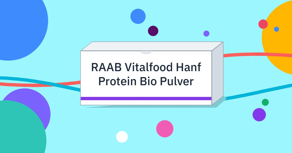 Symbolbild: Packung mit der Aufschrift RAAB Vitalfood Hanf Protein Bio Pulver (PZN 19305191) – Verfügbarkeit und Bezug in Apotheken in Frankfurt am Main