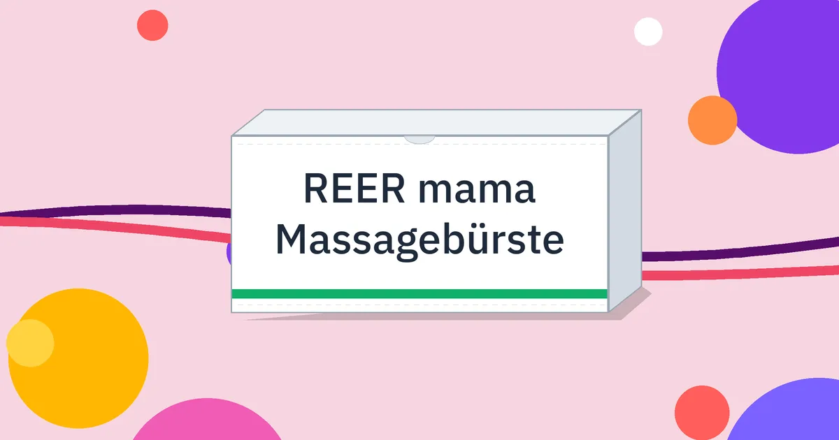 Symbolbild: Packung mit der Aufschrift REER mama Massagebürste (PZN 19501265) – Verfügbarkeit und Bezug in Apotheken in Frankfurt am Main