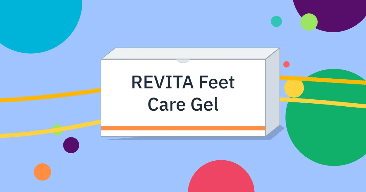 Symbolbild: Packung mit der Aufschrift REVITA Feet Care Gel (PZN 02459369) – Verfügbarkeit und Bezug in Apotheken in Frankfurt am Main