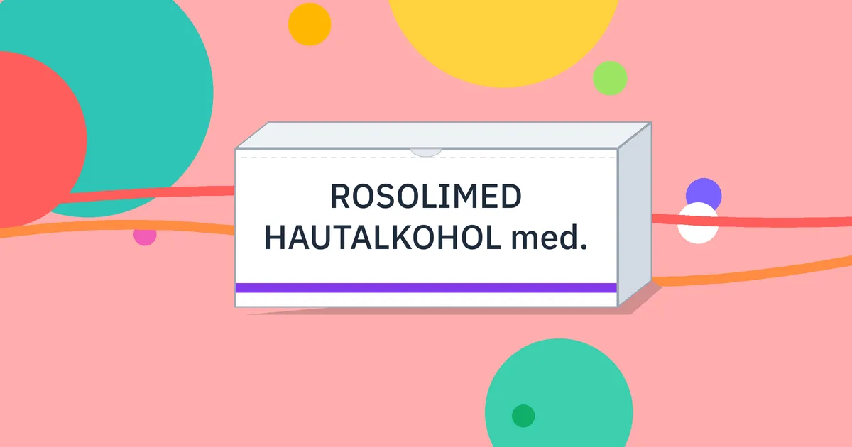 Symbolbild: Packung mit der Aufschrift ROSOLIMED HAUTALKOHOL med. (PZN 03200337) – Verfügbarkeit und Bezug in Apotheken in Frankfurt am Main