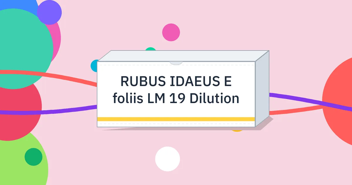 Symbolbild: Packung mit der Aufschrift RUBUS IDAEUS E foliis LM 19 Dilution (PZN 13681792) – Verfügbarkeit und Bezug in Apotheken in Frankfurt am Main