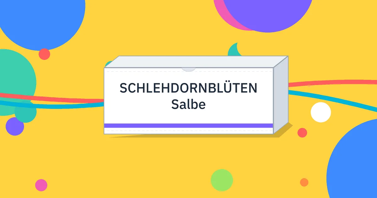 Symbolbild: Packung mit der Aufschrift SCHLEHDORNBLÜTEN Salbe (PZN 18353727) – Verfügbarkeit und Bezug in Apotheken in Frankfurt am Main