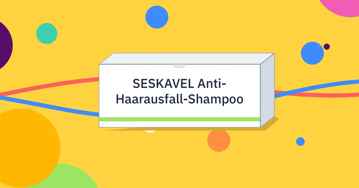 Symbolbild: Packung mit der Aufschrift SESKAVEL Anti-Haarausfall-Shampoo (PZN 18098867) – Verfügbarkeit und Bezug in Apotheken in Frankfurt am Main