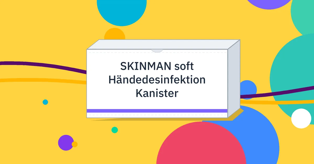 Symbolbild: Packung mit der Aufschrift SKINMAN soft Händedesinfektion Kanister (PZN 07356177) – Verfügbarkeit und Bezug in Apotheken in Frankfurt am Main