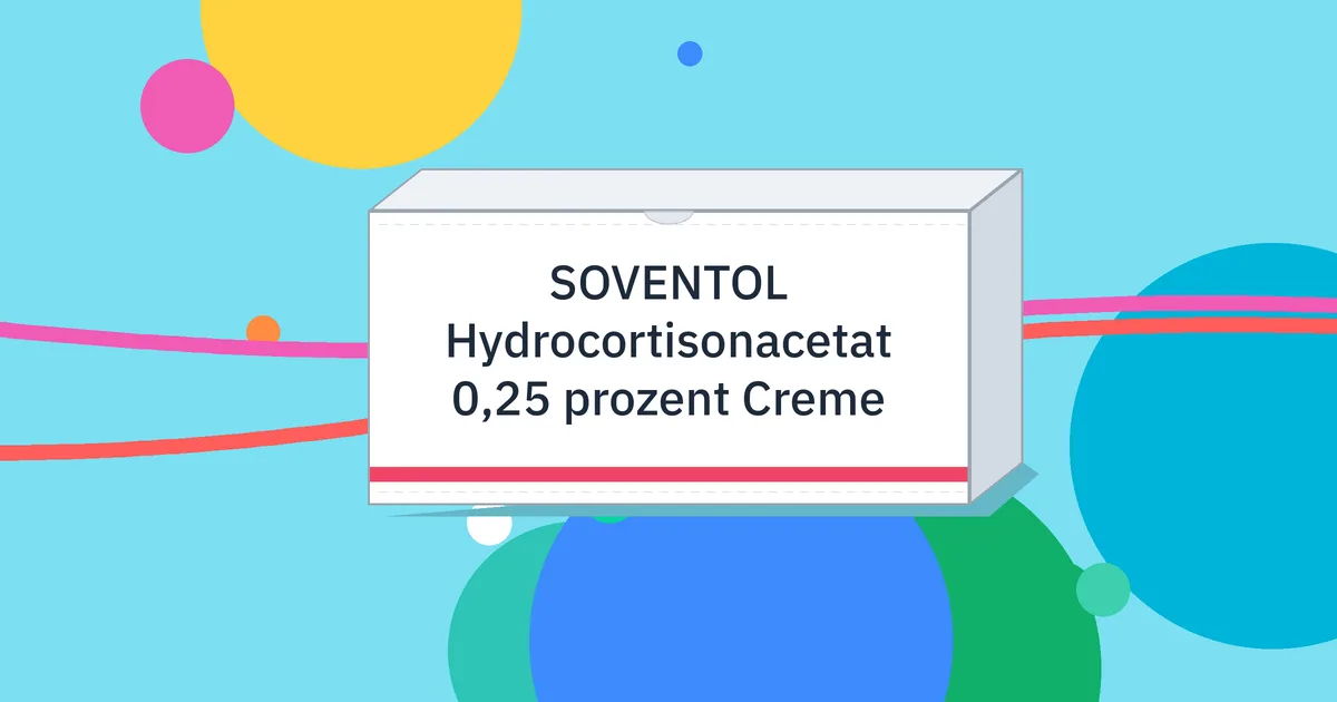 Symbolbild: Packung mit der Aufschrift SOVENTOL Hydrocortisonacetat 0,25 prozent Creme (PZN 10714373) – Verfügbarkeit und Bezug in Apotheken in Frankfurt am Main