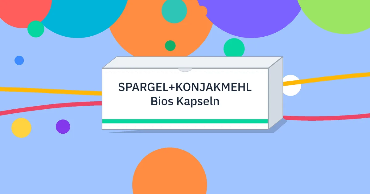 Symbolbild: Packung mit der Aufschrift SPARGEL+KONJAKMEHL Bios Kapseln (PZN 04462832) – Verfügbarkeit und Bezug in Apotheken in Frankfurt am Main