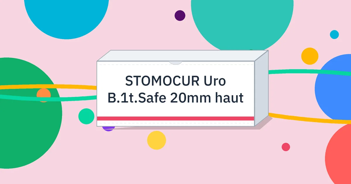 Symbolbild: Packung mit der Aufschrift STOMOCUR Uro B.1t.Safe 20mm haut (PZN 14045377) – Verfügbarkeit und Bezug in Apotheken in Frankfurt am Main