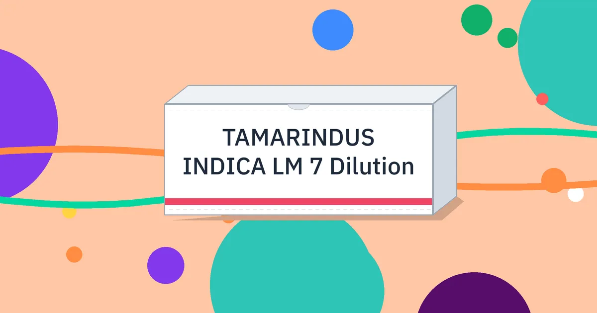 Symbolbild: Packung mit der Aufschrift TAMARINDUS INDICA LM 7 Dilution (PZN 13686281) – Verfügbarkeit und Bezug in Apotheken in Frankfurt am Main