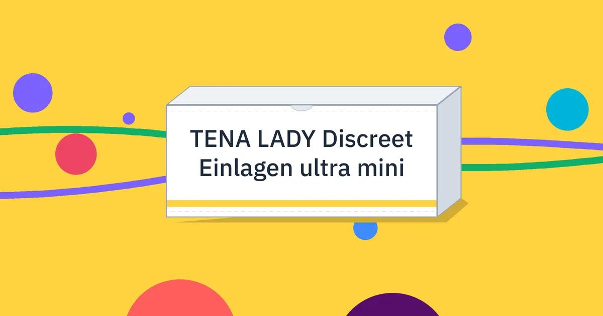 Symbolbild: Packung mit der Aufschrift TENA LADY Discreet Einlagen ultra mini (PZN 17851133) – Verfügbarkeit und Bezug in Apotheken in Frankfurt am Main