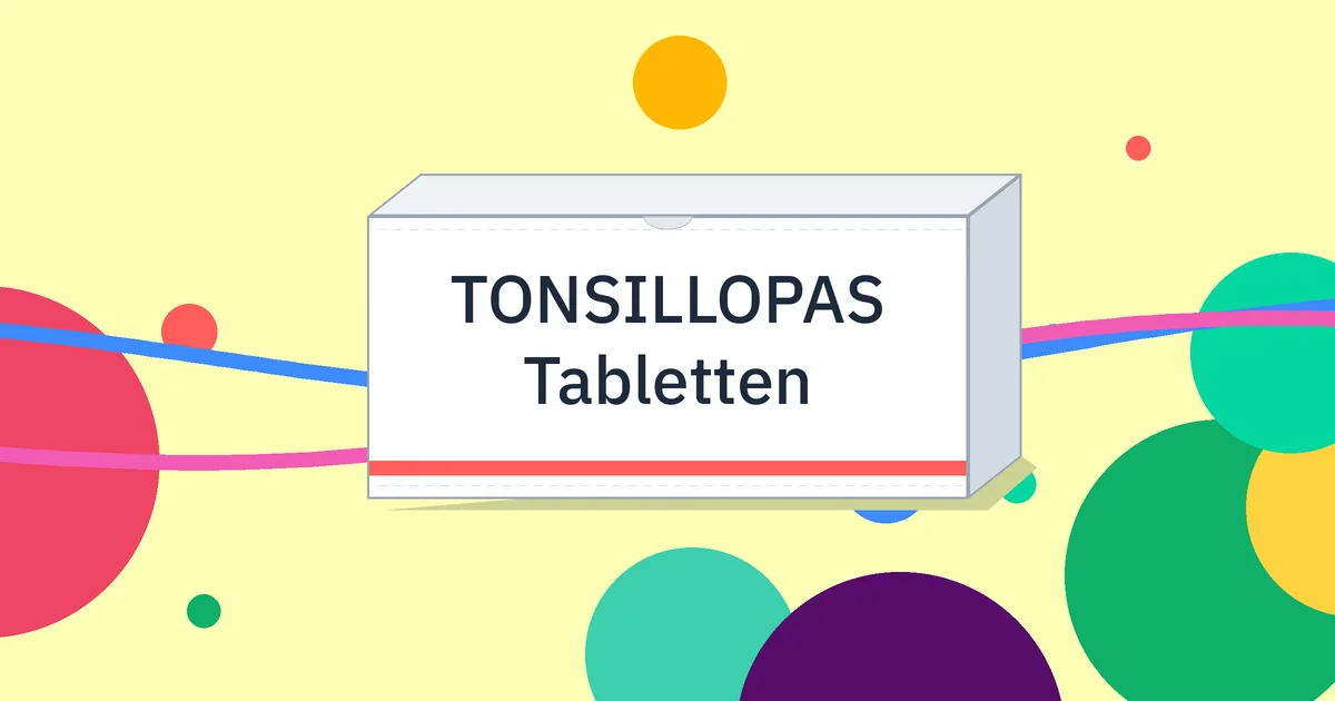 Symbolbild: Packung mit der Aufschrift TONSILLOPAS Tabletten (PZN 07191055) – Verfügbarkeit und Bezug in Apotheken in Frankfurt am Main