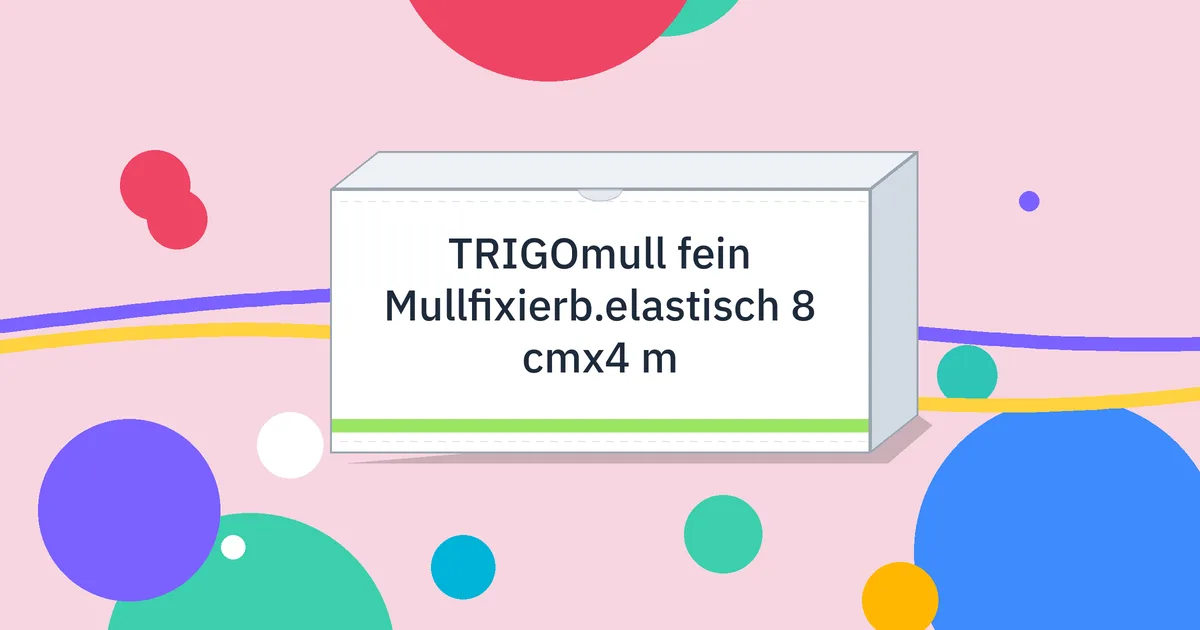 Symbolbild: Packung mit der Aufschrift TRIGOmull fein Mullfixierb.elastisch 8 cmx4 m (PZN 09945400) – Verfügbarkeit und Bezug in Apotheken in Frankfurt am Main
