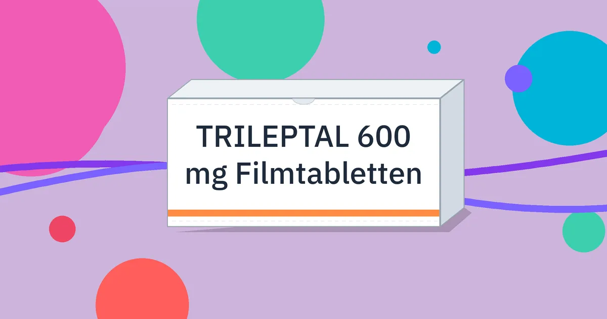 Symbolbild: Packung mit der Aufschrift TRILEPTAL 600 mg Filmtabletten (PZN 11140247) – Verfügbarkeit und Bezug in Apotheken in Frankfurt am Main