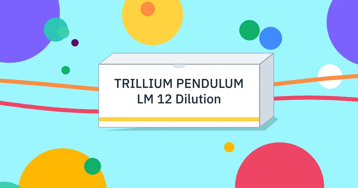Symbolbild: Packung mit der Aufschrift TRILLIUM PENDULUM LM 12 Dilution (PZN 13227107) – Verfügbarkeit und Bezug in Apotheken in Frankfurt am Main