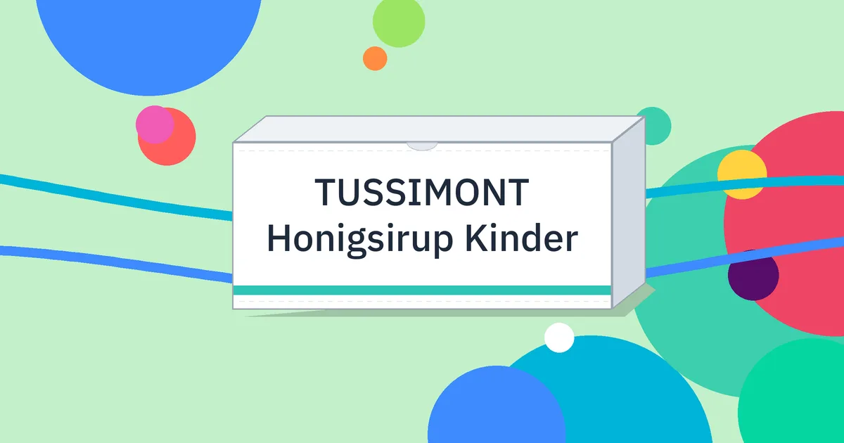 Symbolbild: Packung mit der Aufschrift TUSSIMONT Honigsirup Kinder (PZN 04712335) – Verfügbarkeit und Bezug in Apotheken in Frankfurt am Main