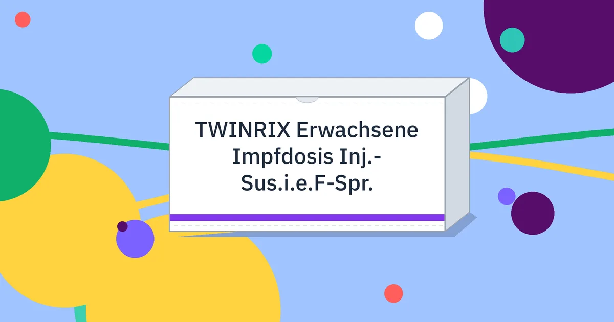 Symbolbild: Packung mit der Aufschrift TWINRIX Erwachsene Impfdosis Inj.-Sus.i.e.F-Spr. (PZN 20193981) – Verfügbarkeit und Bezug in Apotheken in Frankfurt am Main