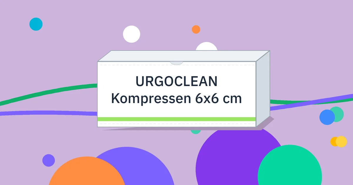 Symbolbild: Packung mit der Aufschrift URGOCLEAN Kompressen 6x6 cm (PZN 20608198) – Verfügbarkeit und Bezug in Apotheken in Frankfurt am Main