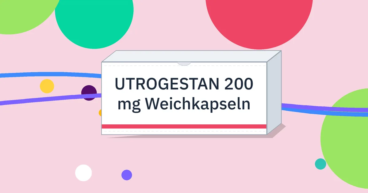 Symbolbild: Packung mit der Aufschrift UTROGESTAN 200 mg Weichkapseln (PZN 15390403) – Verfügbarkeit und Bezug in Apotheken in Frankfurt am Main