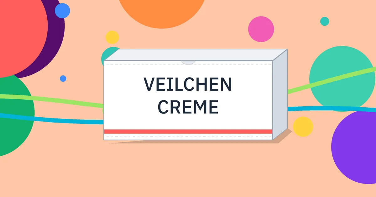 Symbolbild: Packung mit der Aufschrift VEILCHEN CREME (PZN 06828013) – Verfügbarkeit und Bezug in Apotheken in Frankfurt am Main