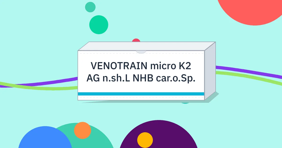 Symbolbild: Packung mit der Aufschrift VENOTRAIN micro K2 AG n.sh.L NHB car.o.Sp. (PZN 02376471) – Verfügbarkeit und Bezug in Apotheken in Frankfurt am Main