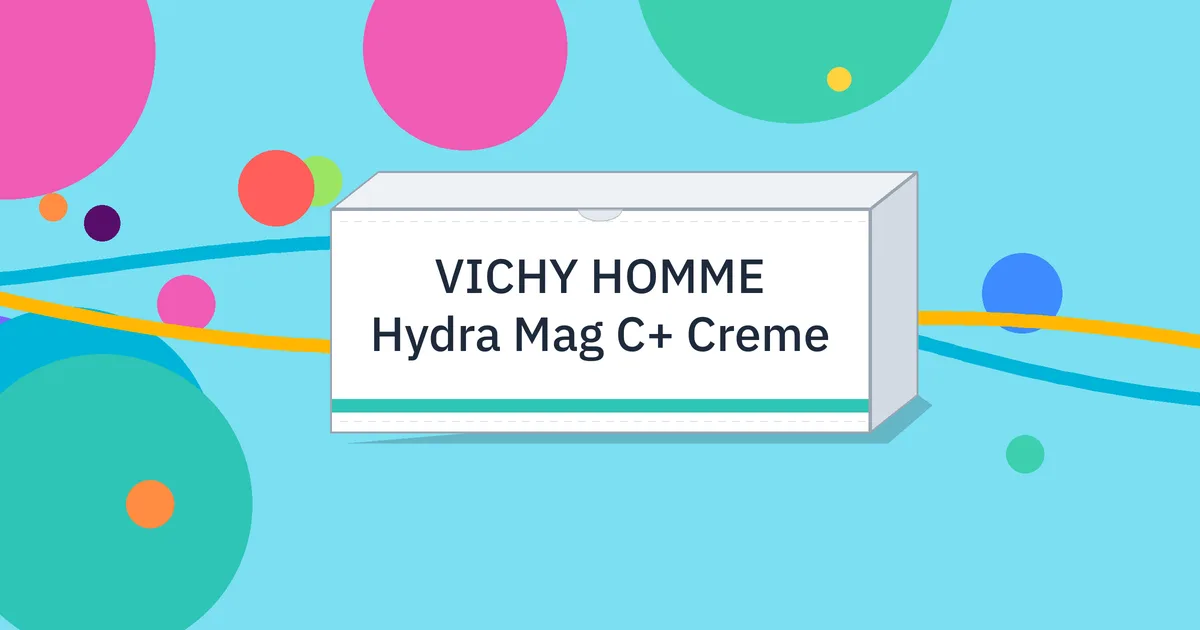 Symbolbild: Packung mit der Aufschrift VICHY HOMME Hydra Mag C+ Creme (PZN 09064214) – Verfügbarkeit und Bezug in Apotheken in Frankfurt am Main