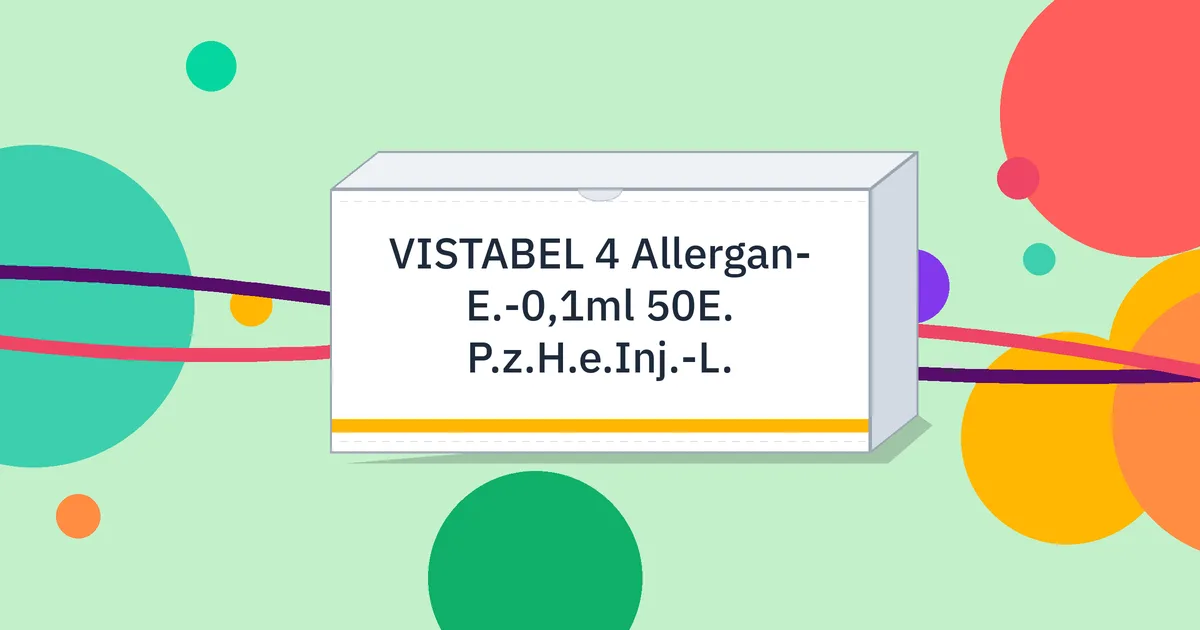 Symbolbild: Packung mit der Aufschrift VISTABEL 4 Allergan-E.-0,1ml 50E. P.z.H.e.Inj.-L. (PZN 04906803) – Verfügbarkeit und Bezug in Apotheken in Frankfurt am Main