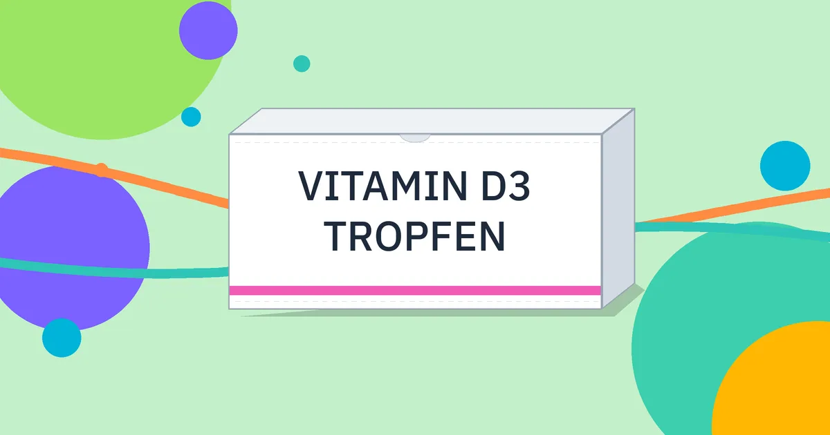 Symbolbild: Packung mit der Aufschrift VITAMIN D3 TROPFEN (PZN 13655895) – Verfügbarkeit und Bezug in Apotheken in Frankfurt am Main