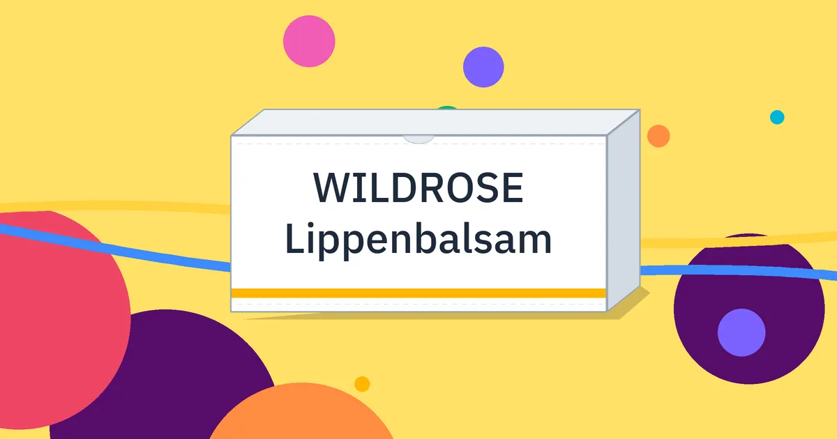 Symbolbild: Packung mit der Aufschrift WILDROSE Lippenbalsam (PZN 19206000) – Verfügbarkeit und Bezug in Apotheken in Frankfurt am Main