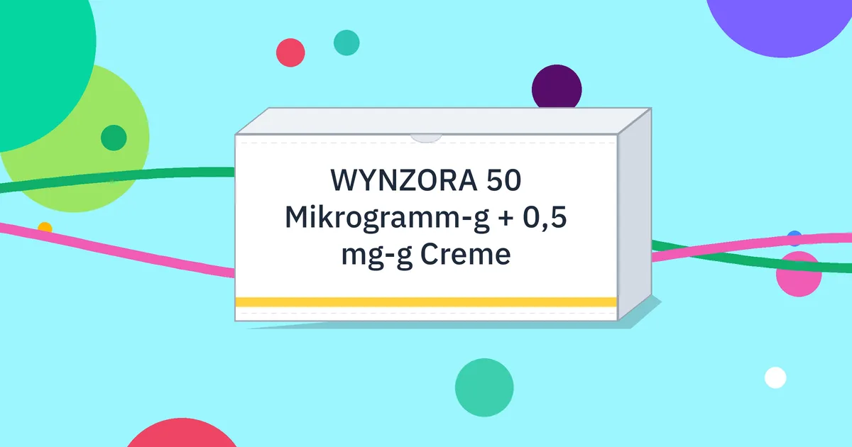Symbolbild: Packung mit der Aufschrift WYNZORA 50 Mikrogramm-g + 0,5 mg-g Creme (PZN 19107261) – Verfügbarkeit und Bezug in Apotheken in Frankfurt am Main