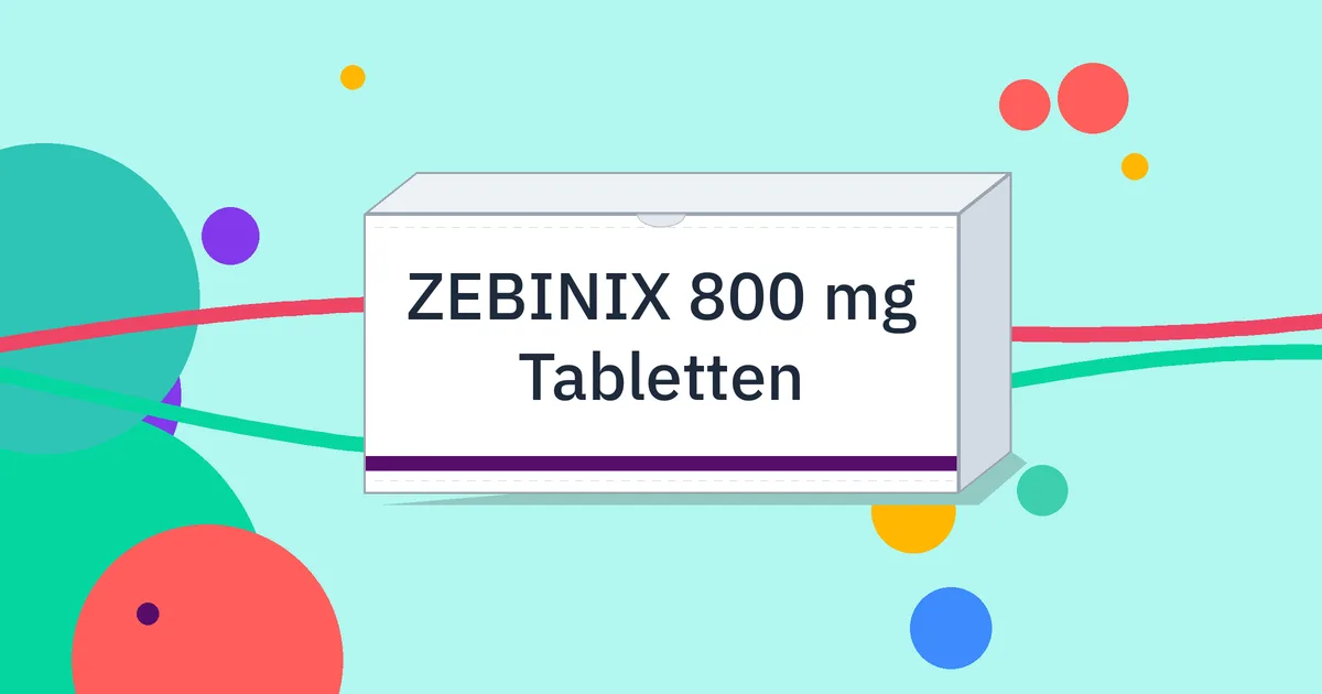 Symbolbild: Packung mit der Aufschrift ZEBINIX 800 mg Tabletten (PZN 06940477) – Verfügbarkeit und Bezug in Apotheken in Frankfurt am Main
