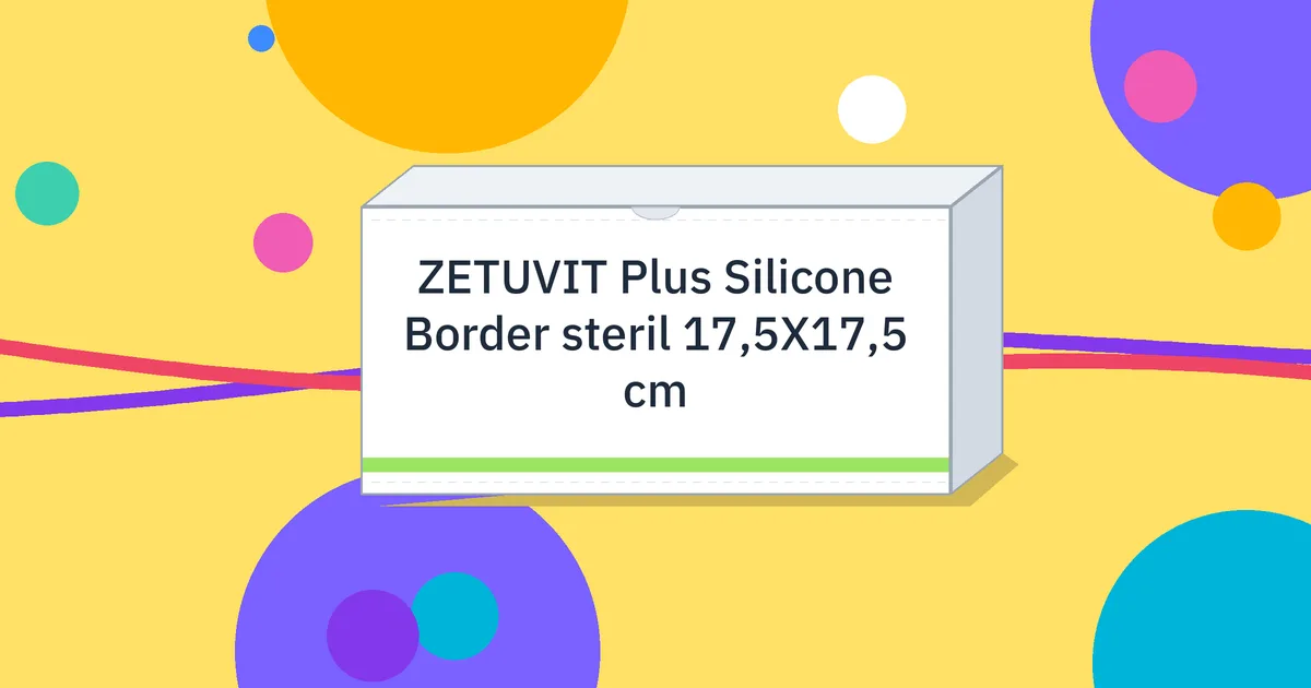 Symbolbild: Packung mit der Aufschrift ZETUVIT Plus Silicone Border steril 17,5X17,5 cm (PZN 16738050) – Verfügbarkeit und Bezug in Apotheken in Frankfurt am Main