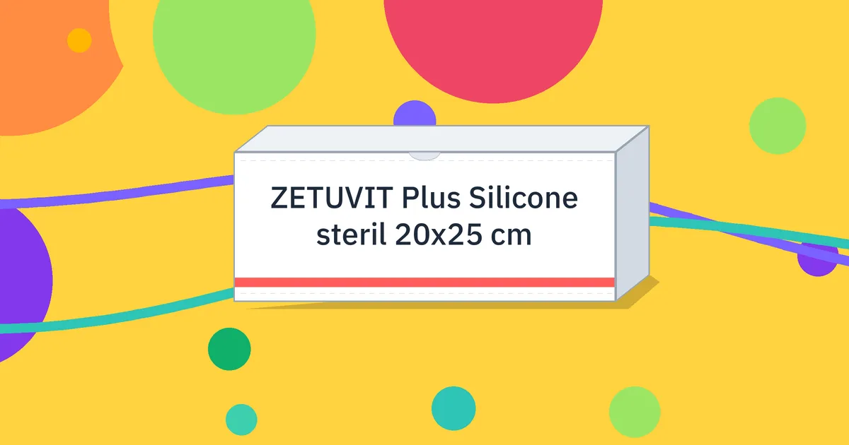 Symbolbild: Packung mit der Aufschrift ZETUVIT Plus Silicone steril 20x25 cm (PZN 17909039) – Verfügbarkeit und Bezug in Apotheken in Frankfurt am Main