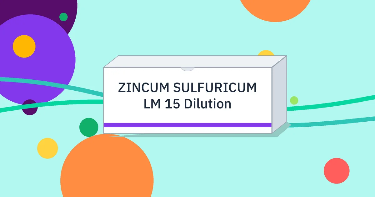 Symbolbild: Packung mit der Aufschrift ZINCUM SULFURICUM LM 15 Dilution (PZN 13300175) – Verfügbarkeit und Bezug in Apotheken in Frankfurt am Main