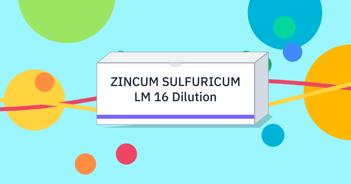 Symbolbild: Packung mit der Aufschrift ZINCUM SULFURICUM LM 16 Dilution (PZN 13300198) – Verfügbarkeit und Bezug in Apotheken in Frankfurt am Main