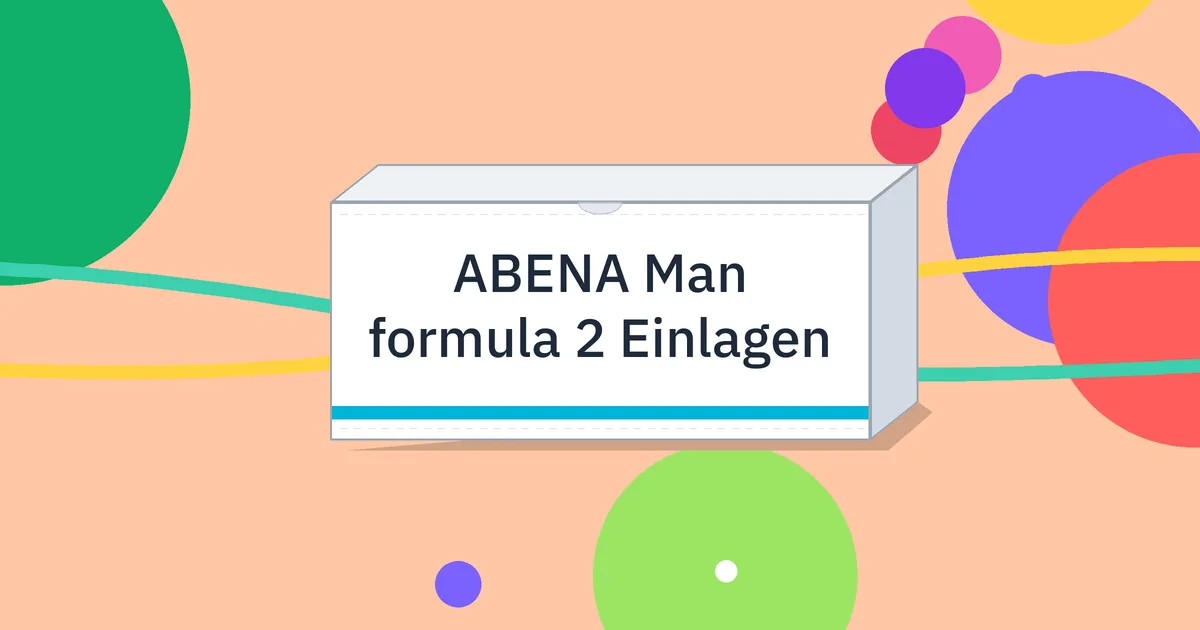 Symbolbild: Packung mit der Aufschrift ABENA Man formula 2 Einlagen (PZN 10219024) – Verfügbarkeit und Bezug in Apotheken in Frankfurt am Main