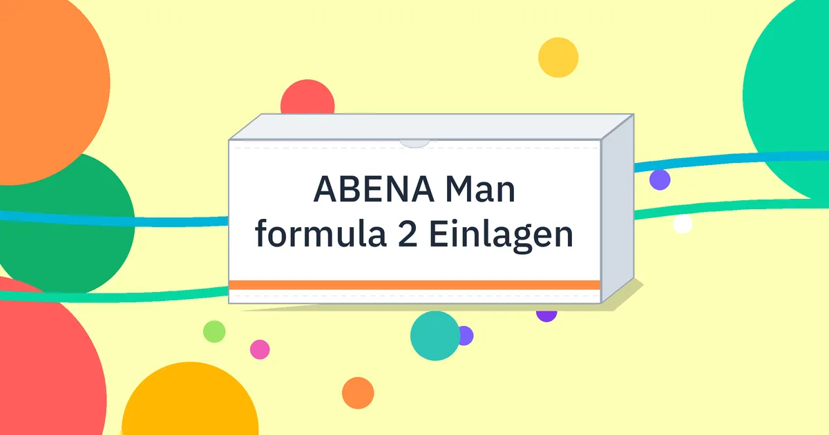 Symbolbild: Packung mit der Aufschrift ABENA Man formula 2 Einlagen (PZN 10219018) – Verfügbarkeit und Bezug in Apotheken in Frankfurt am Main