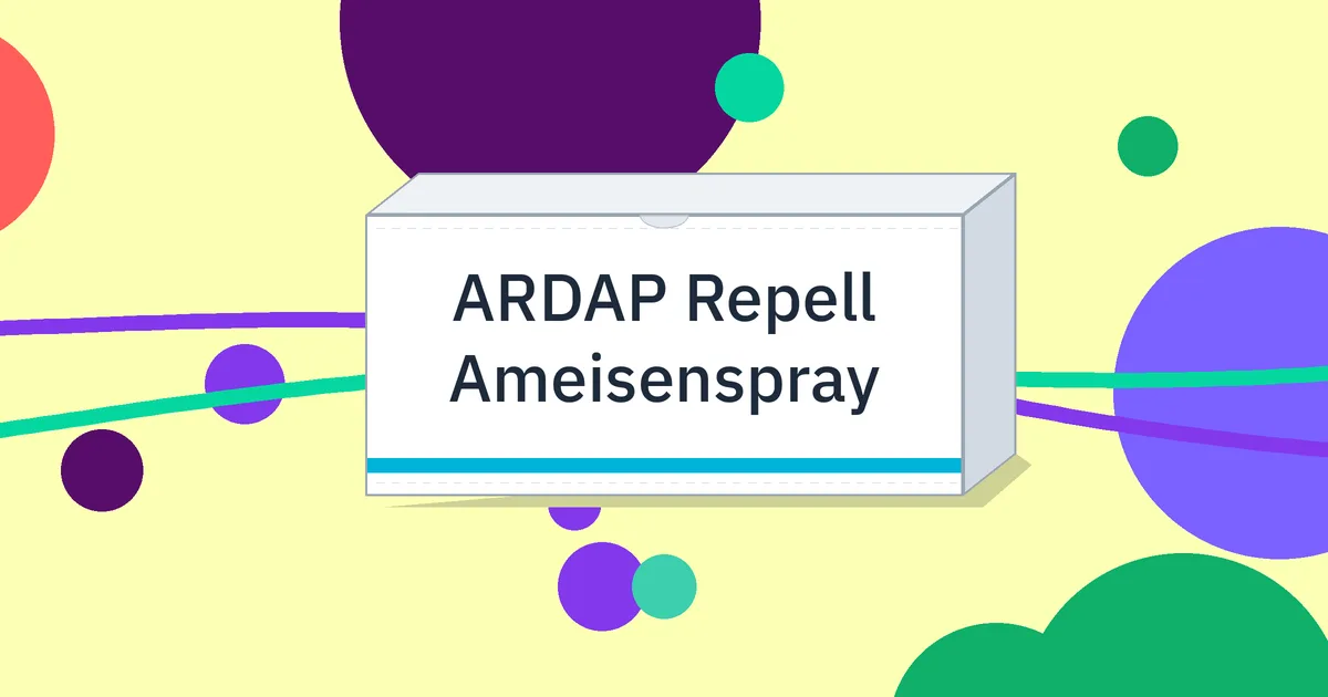 Symbolbild: Packung mit der Aufschrift ARDAP Repell Ameisenspray (PZN 19293401) – Verfügbarkeit und Bezug in Apotheken in Frankfurt am Main