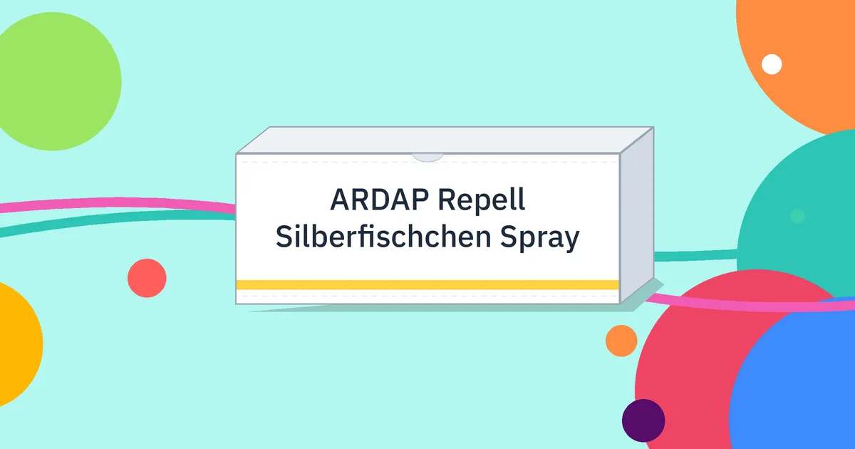 Symbolbild: Packung mit der Aufschrift ARDAP Repell Silberfischchen Spray (PZN 19293447) – Verfügbarkeit und Bezug in Apotheken in Frankfurt am Main